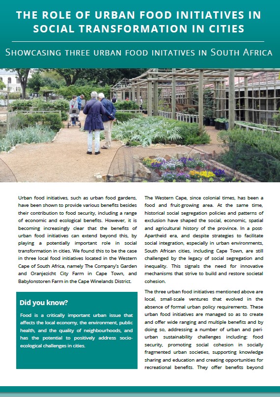 OZCF highlighted in showcase of Urban Food Initiatives. – SA Urban Food ...